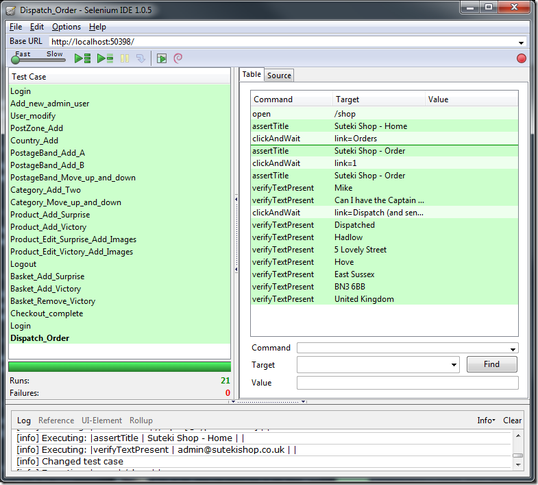Code Rant Selenium Test Suite For Suteki Shop